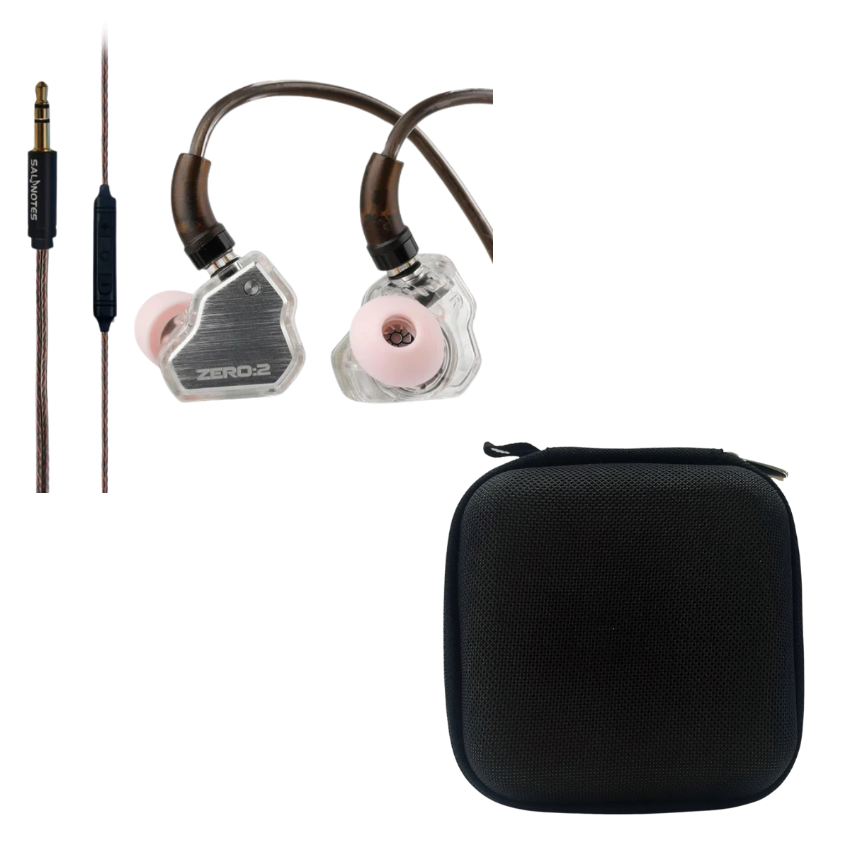 7HZ x Crinacle Zero 2 IEM 3.5mm With Mic & EarAudio Carry Case