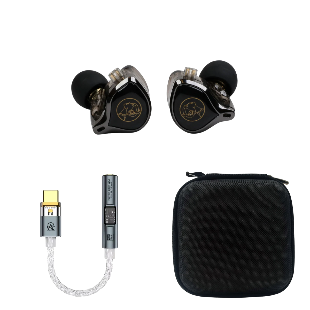 Audiocular LEX IEM With Mic, Audiocular Spark DAC & Earaudio Carry Cas