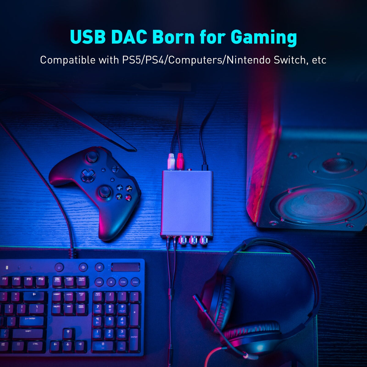 Fosi Audio K5 Pro Gaming DAC & Headphone Amplifier