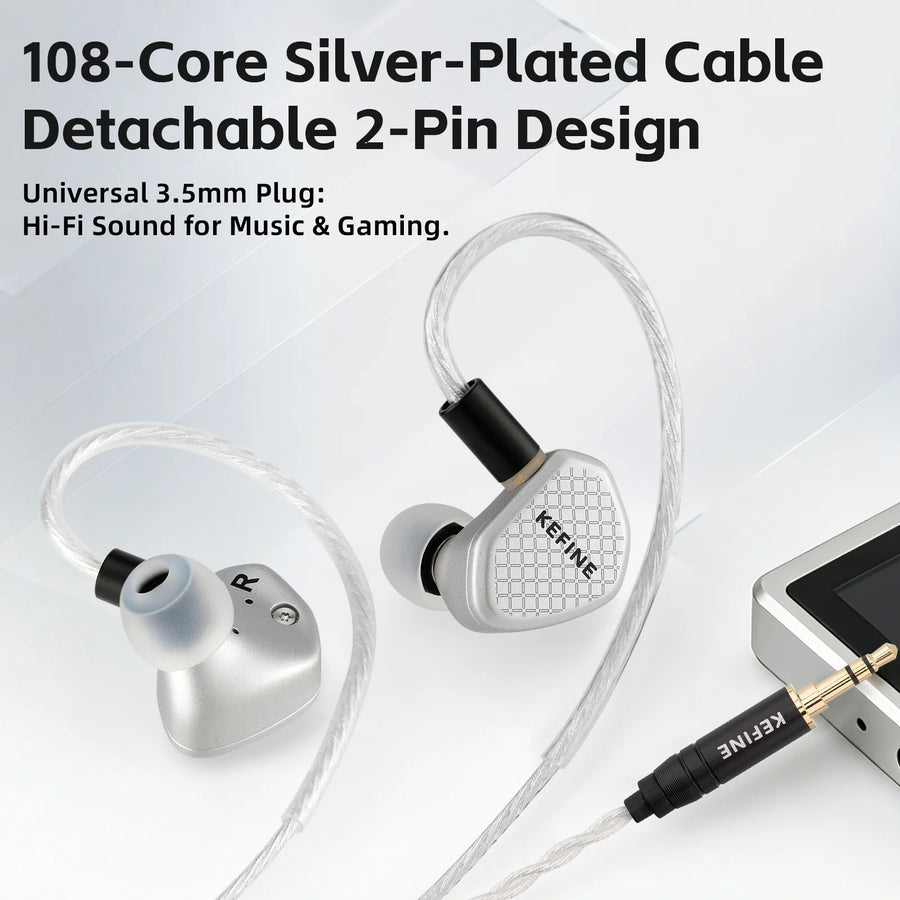 KEFINE Klean SV IEM – 10mm DLC Driver with 3 Tuning Nozzles