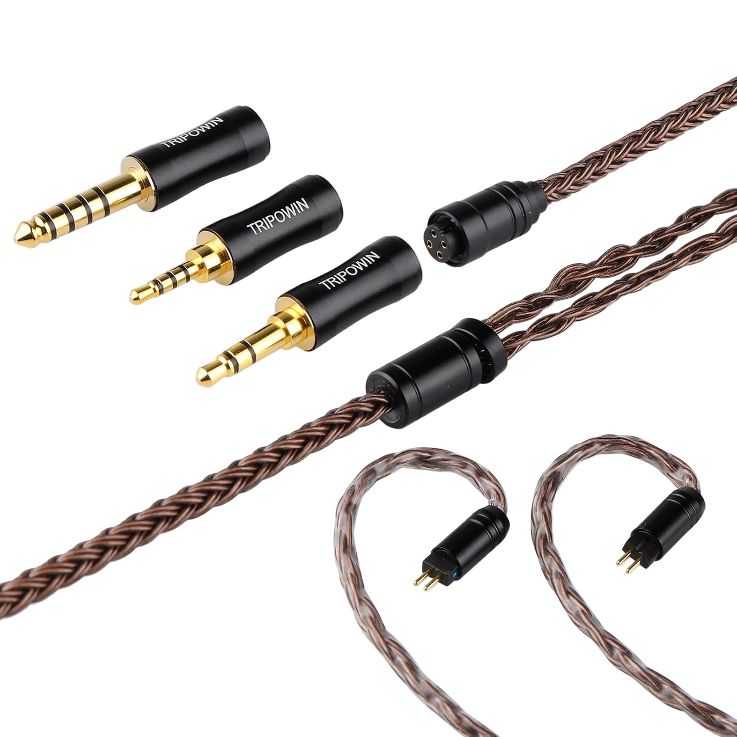 Tripowin Amber Modular Upgrade Cable for IEMs | The Audio Store