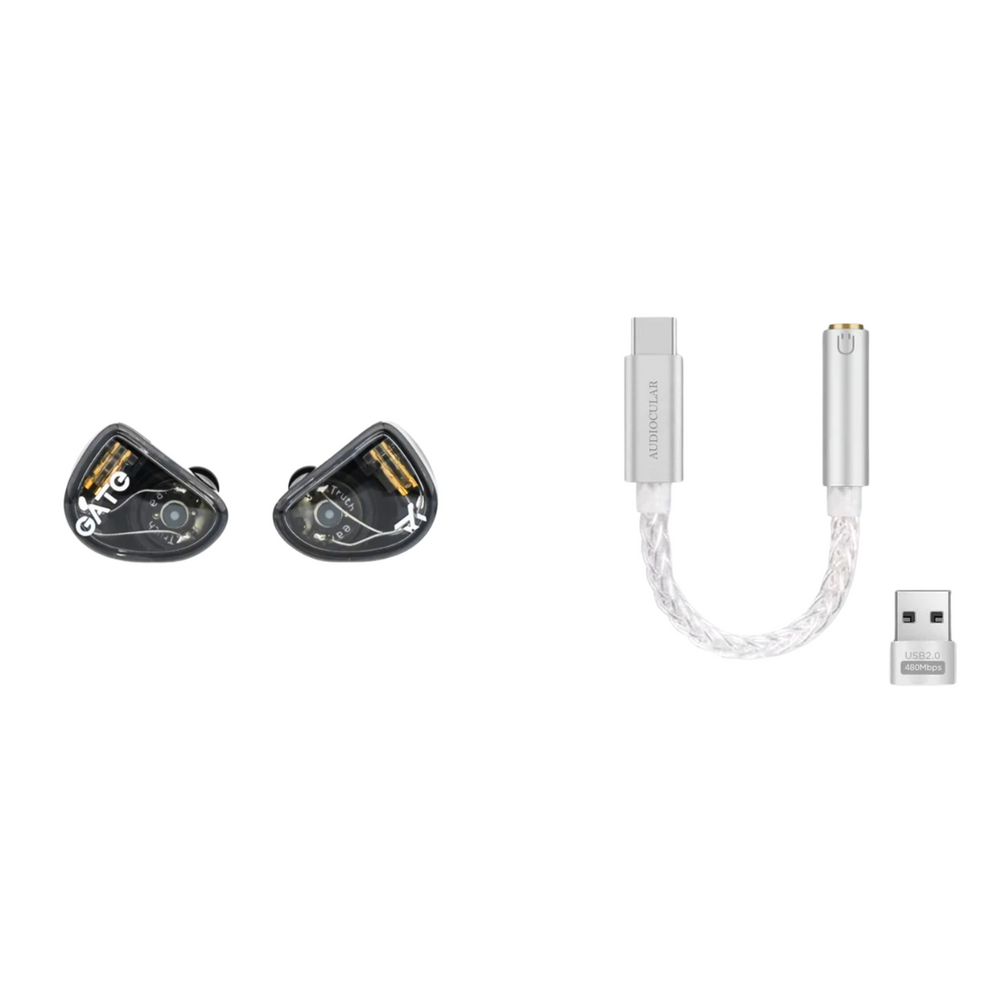 Truthear Gate IEM With Mic & Audiocular D07 DAC